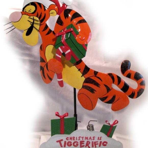 Holiday | New Christmas Decor Disney Tigger Tin Metal Animal Holiday ...